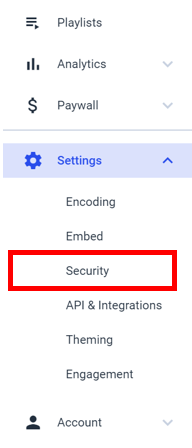 Dacast embedded video players - security