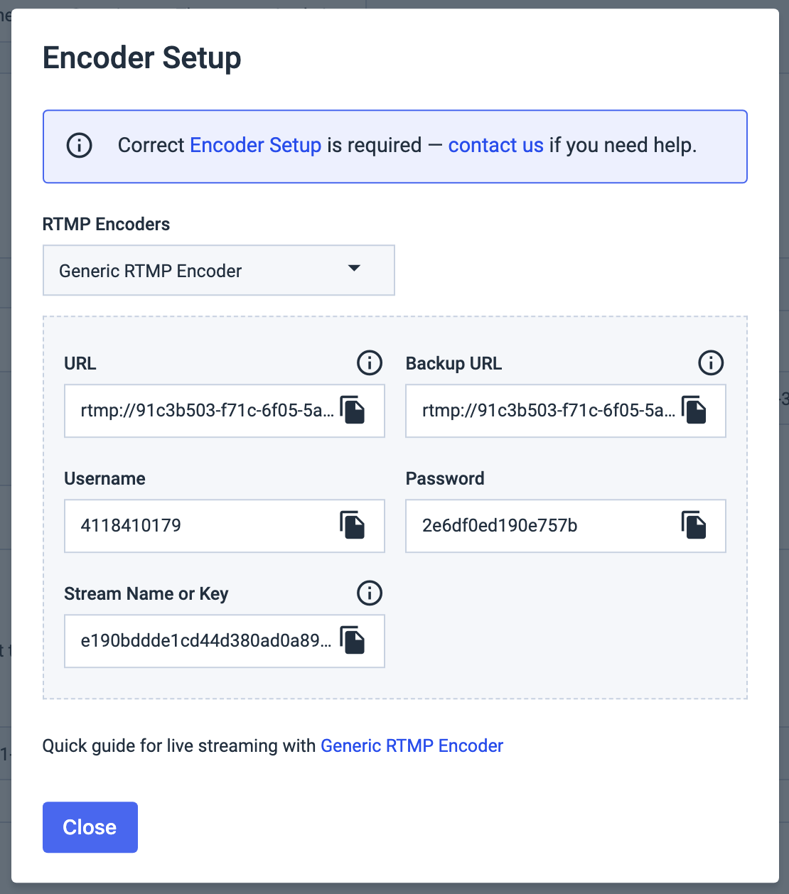 Walkthrough: Encoder Setup Guide | Dacast