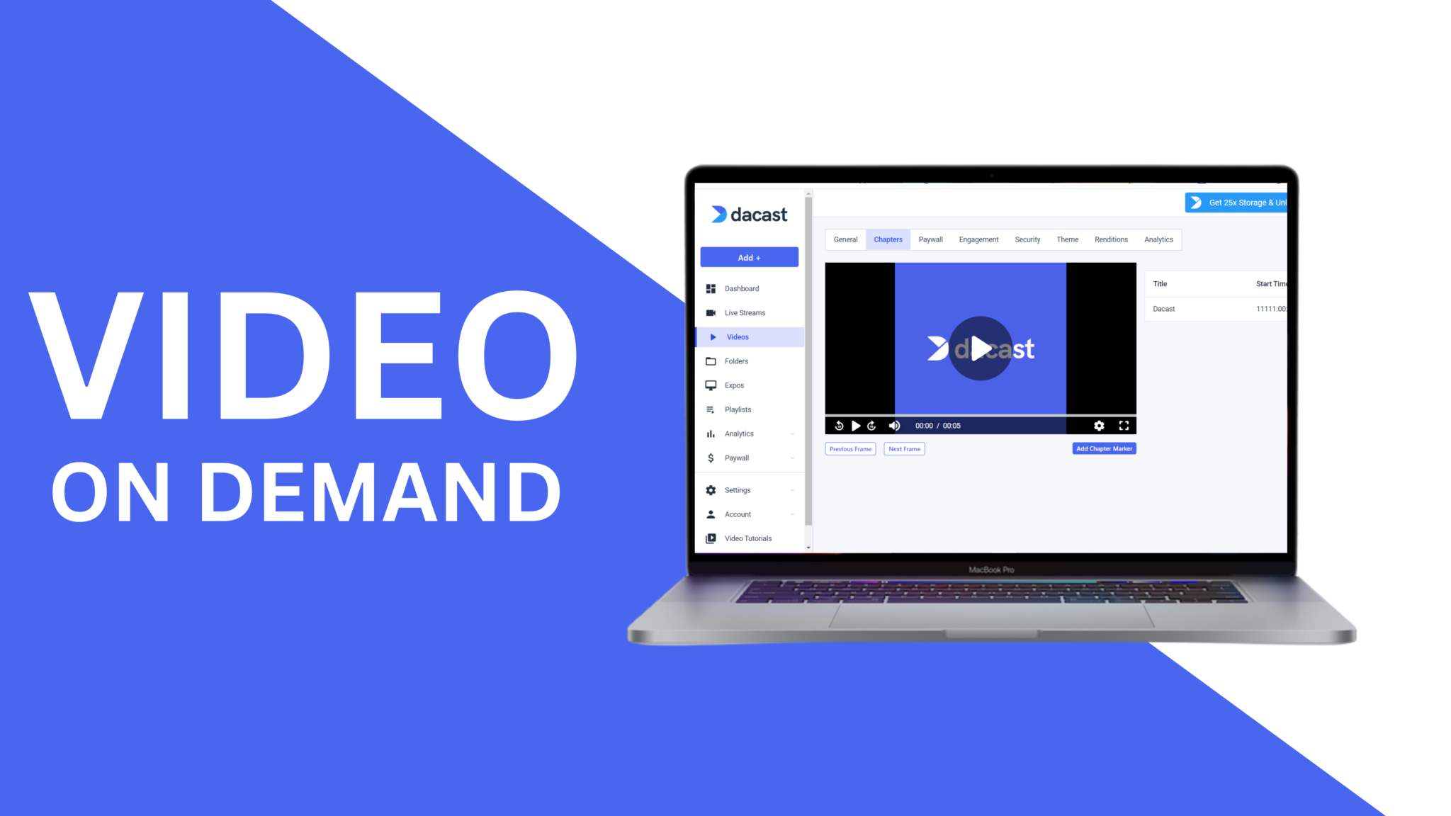VOD Video Renditions & Bitrates for On Demand Content